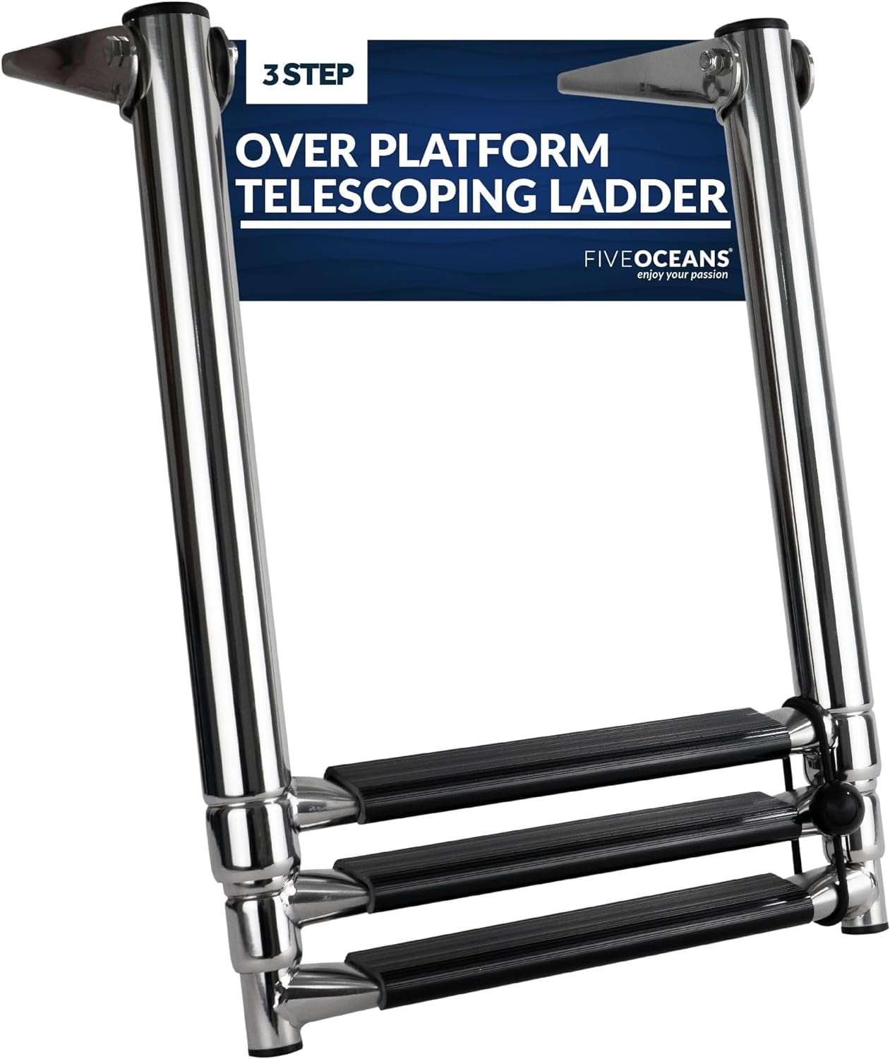 3 Step Boat Ladder, Over Platform Telescoping Boat Ladders, Boat Swim ...