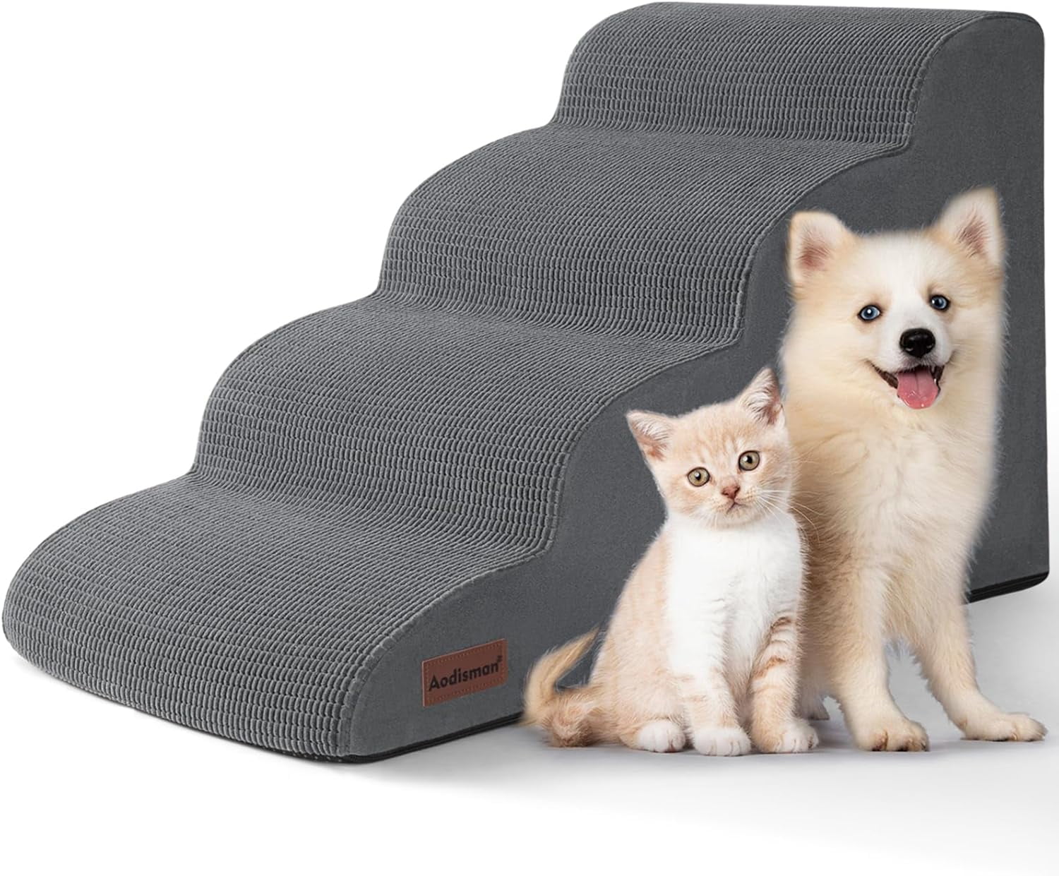 3-Step Dog Ramp and Stairs for Sofa and Chair - Non-Slip Sturdy Pet ...