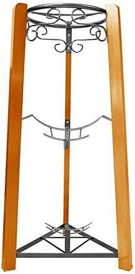 3 Step Floor Metal Wood Stand (Dust Black) - Walmart.com