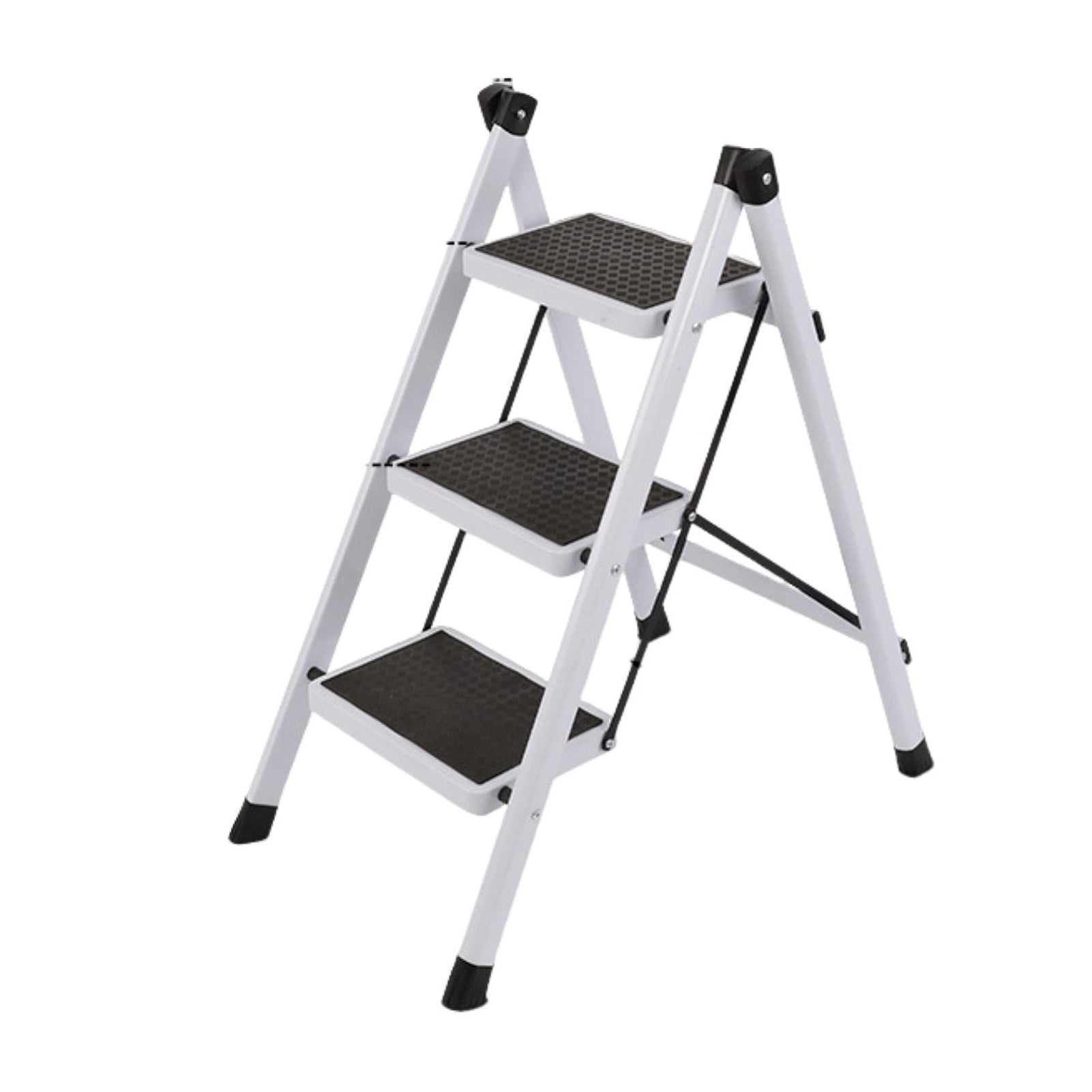 3 Step Folding Ladder,330 Lbs Capacity Lightweight, Portable Ladder ...