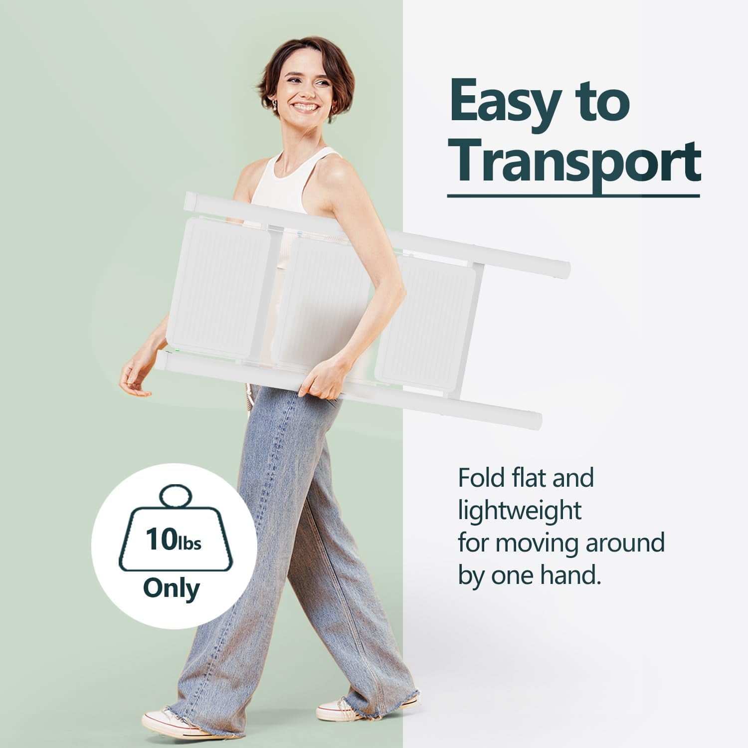 3-Step Folding Step Ladder, Compact Steel Step Stool with Wide Anti ...