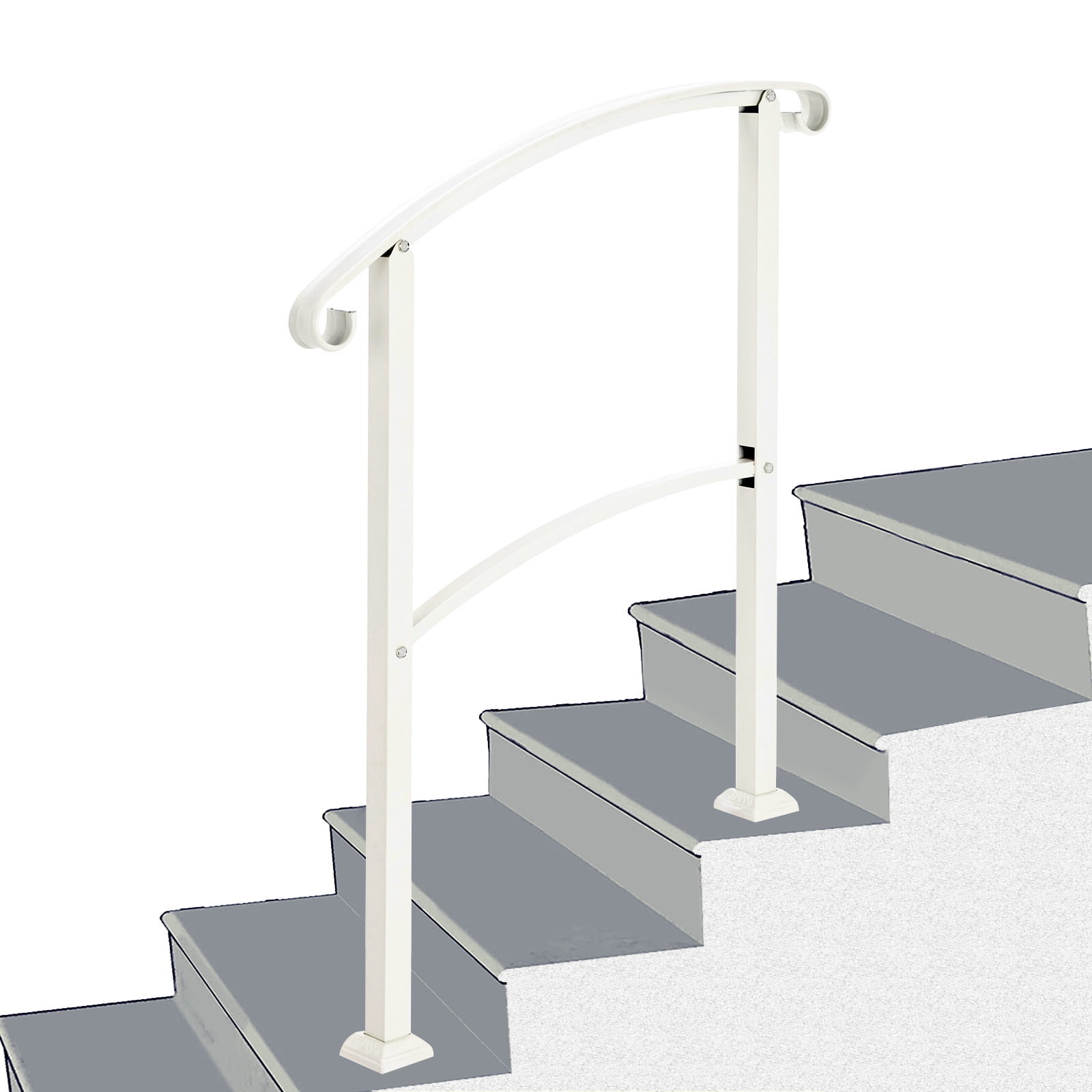 3 Step Handrails for Outdoor Steps, Fit 1 or 3 Steps Outdoor Stair ...