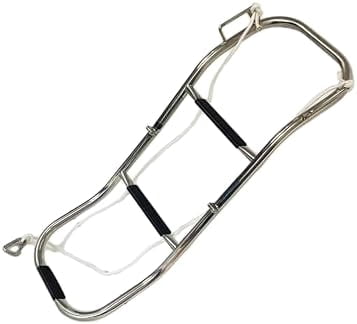 3 Step Inflatable Boat Ladder, 304 Stainless Steel, 300 lbs Capacity ...