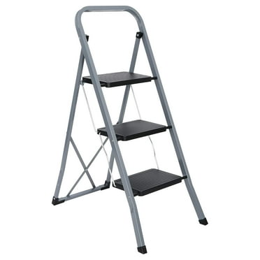 HomGarden 4 Step Ladder, Folding Step Stool with Wide Anti-Slip Pedal ...