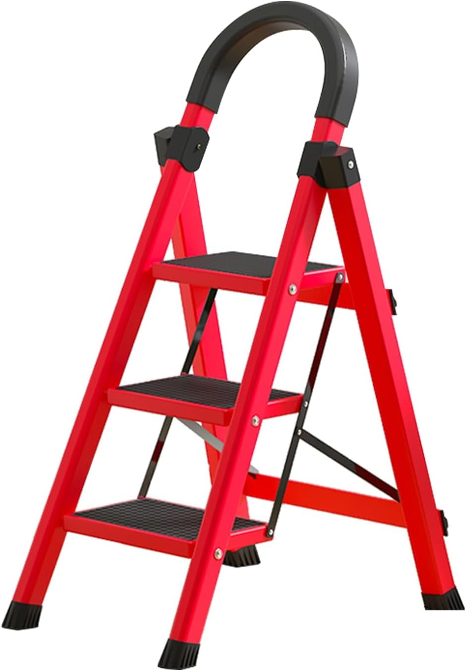 3 Step Ladder, 3 Step Folding Step Stool, Ladders for Home, Step Stools ...