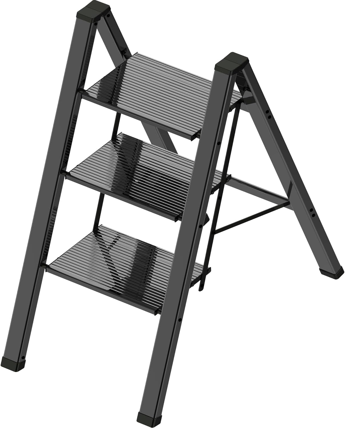 3 Step Ladder, Portable Step Ladder Folding, Lightweight Step Ladder ...