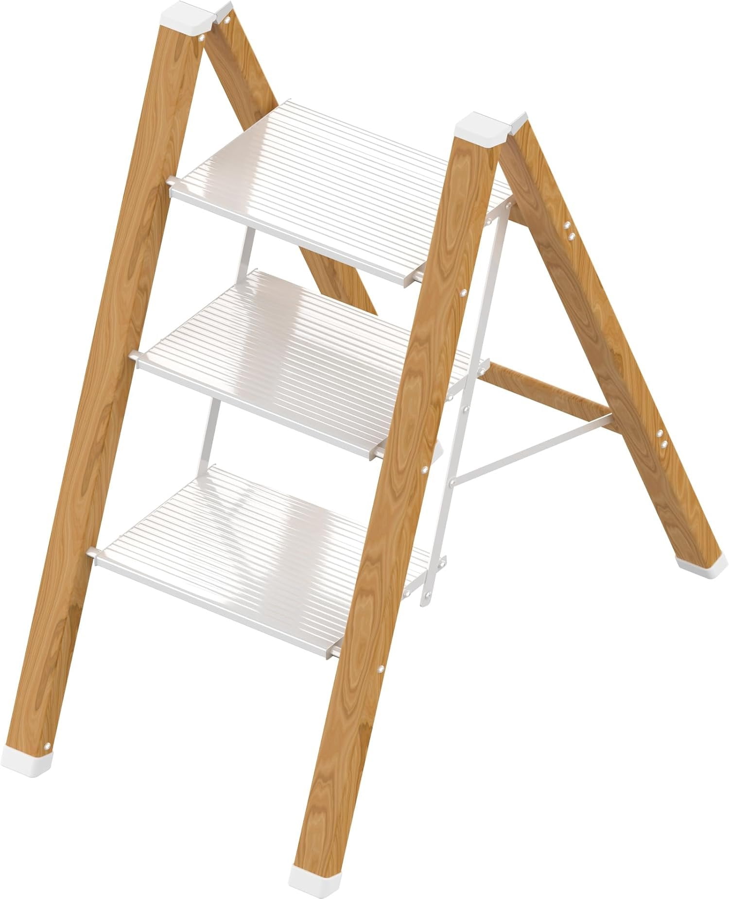 3 Step Ladder, Portable Step Ladder Folding, Lightweight Step Ladder ...