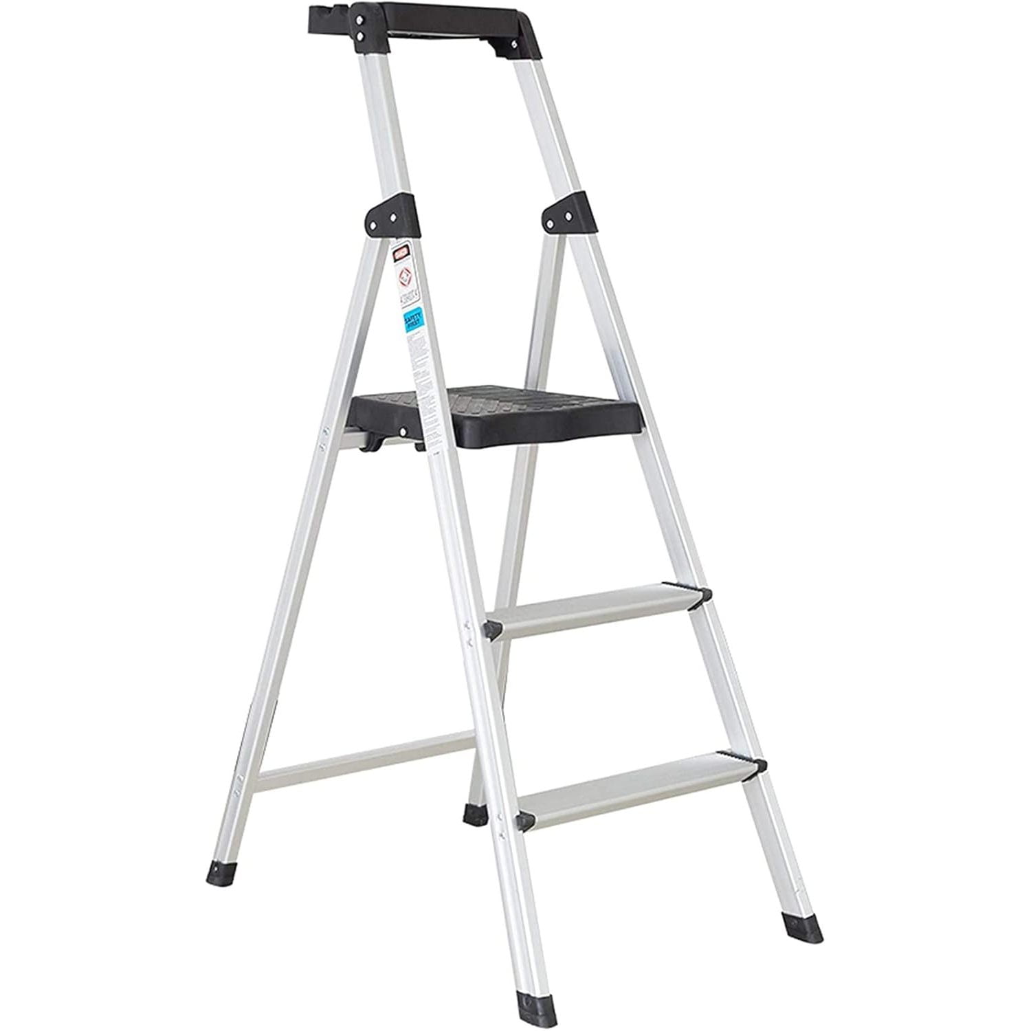 3 Step Ladder with Tool Project Tray Holds Lightweight, 3-Step Portable ...