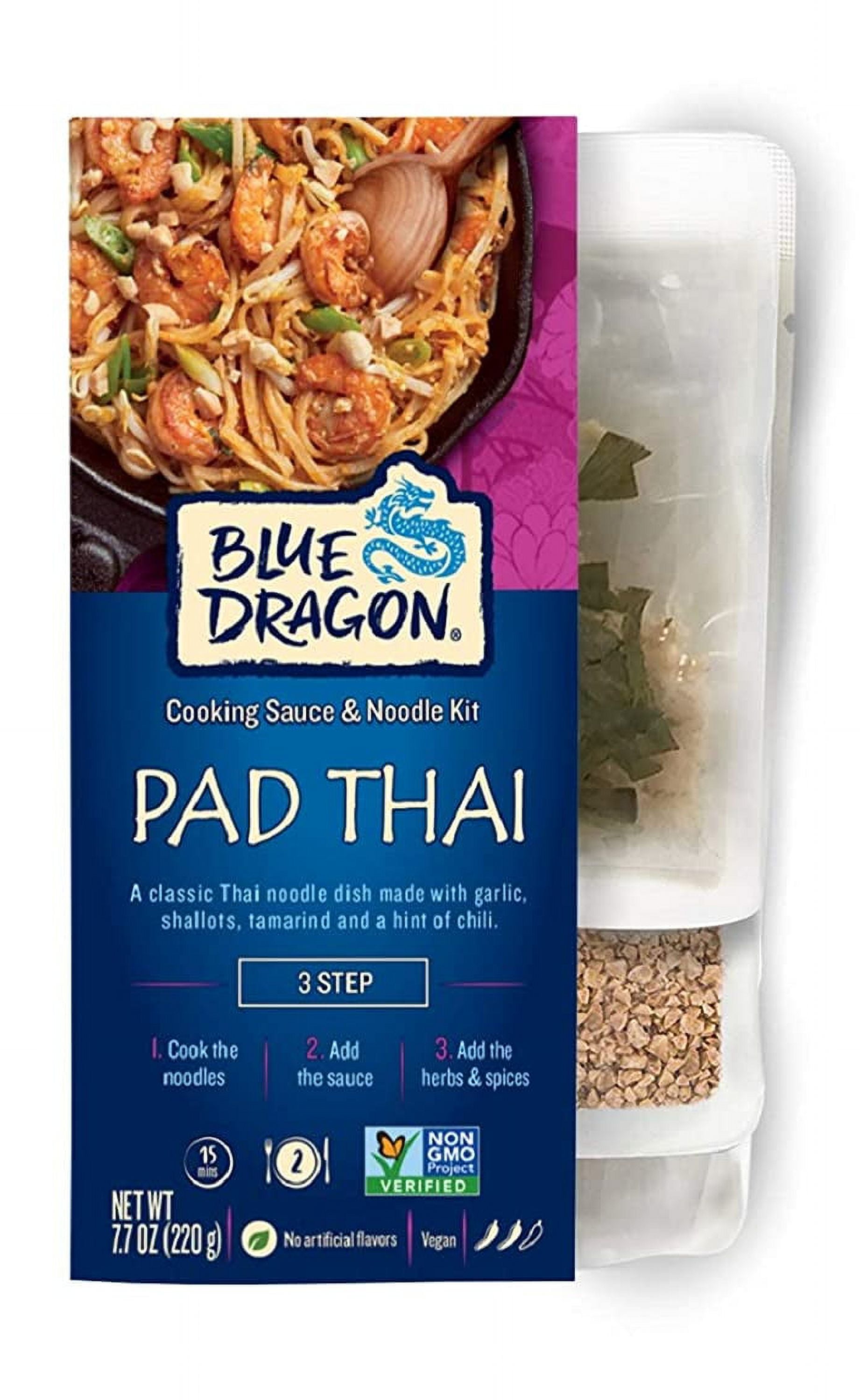 3 Step Pad Thai Kit, Pre-portioned sachets of our Pad Thai sauce, dried ...