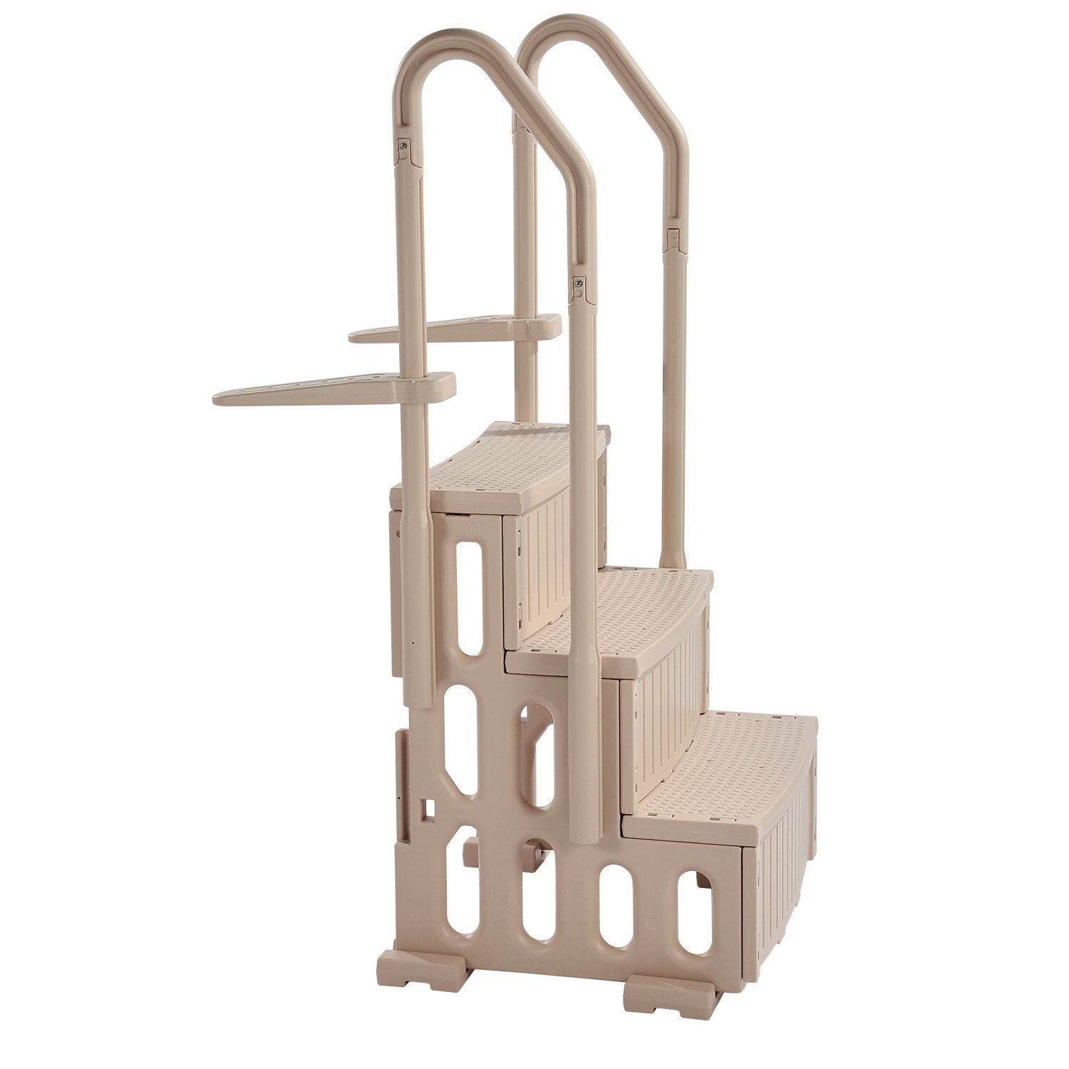3-Step Pool Ladder with Anti-Slip Steps & Double Handrails, 400 lb ...