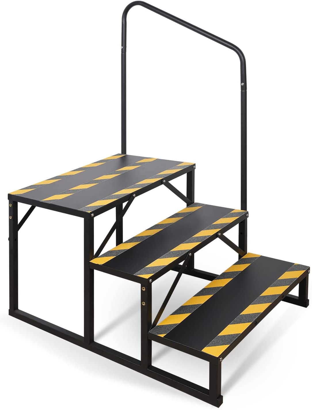 3 Step RV Stairs, Hot Tub Steps, Outdoor Spa Step Ladder with Handrail ...