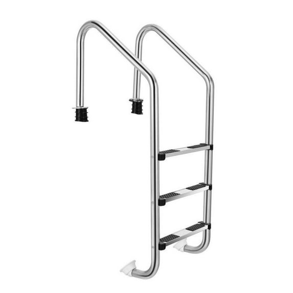 3-Step Stainless Steel Pool Ladder - Anti-Slip Pool Ladder for Inground ...