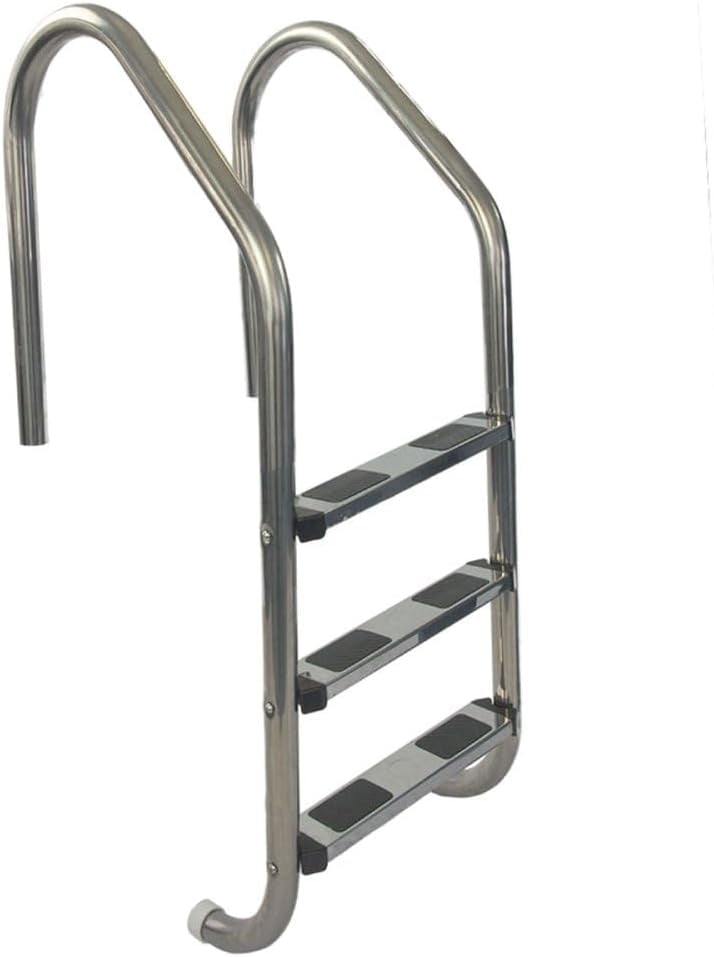 3 Step Stainless Steel Pool Ladder with Stainless Steel Steps | Entry ...