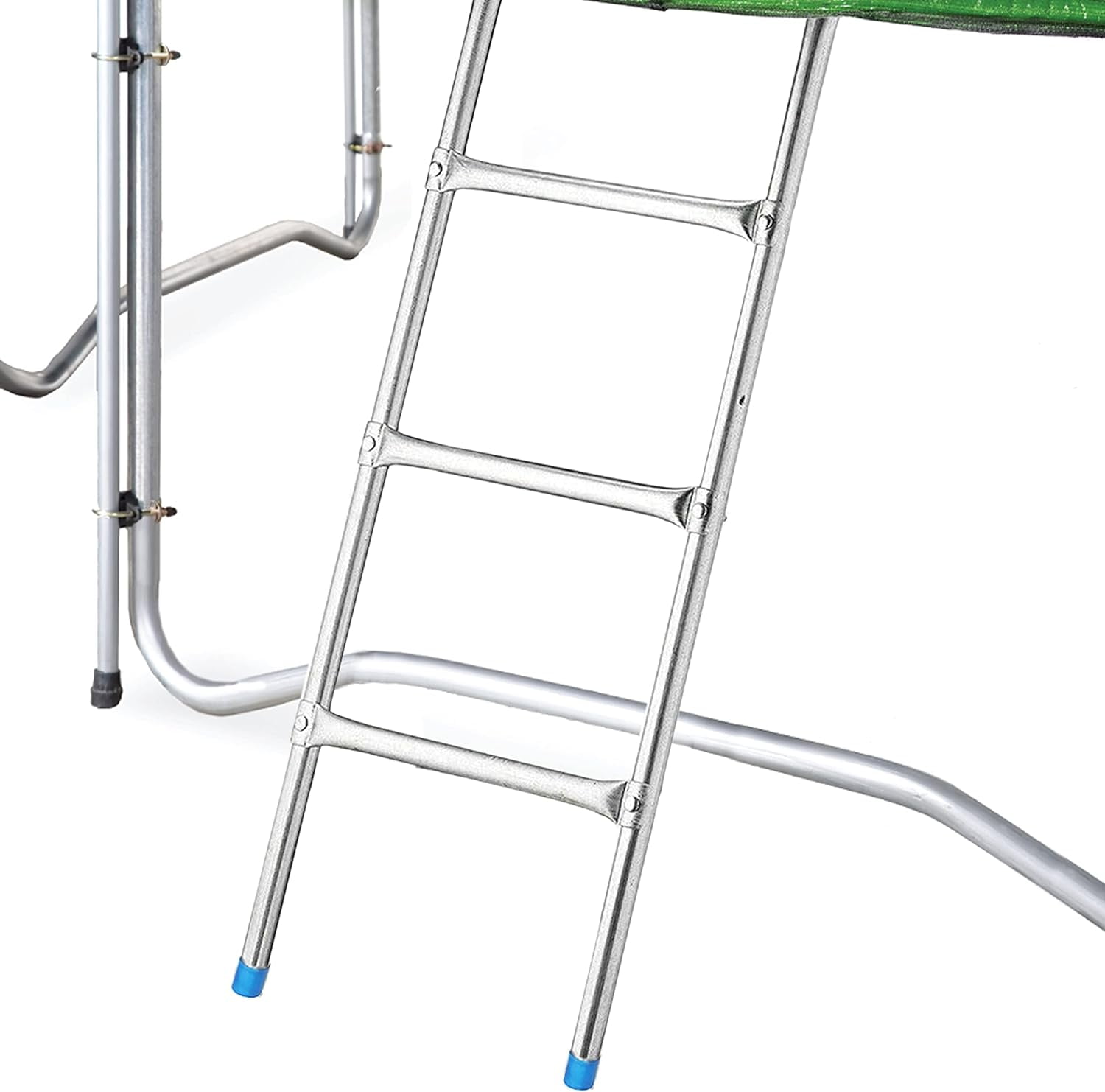3 Step Steel Universal Trampoline Ladder, Black, 38 Inch, 180Lb Weight ...