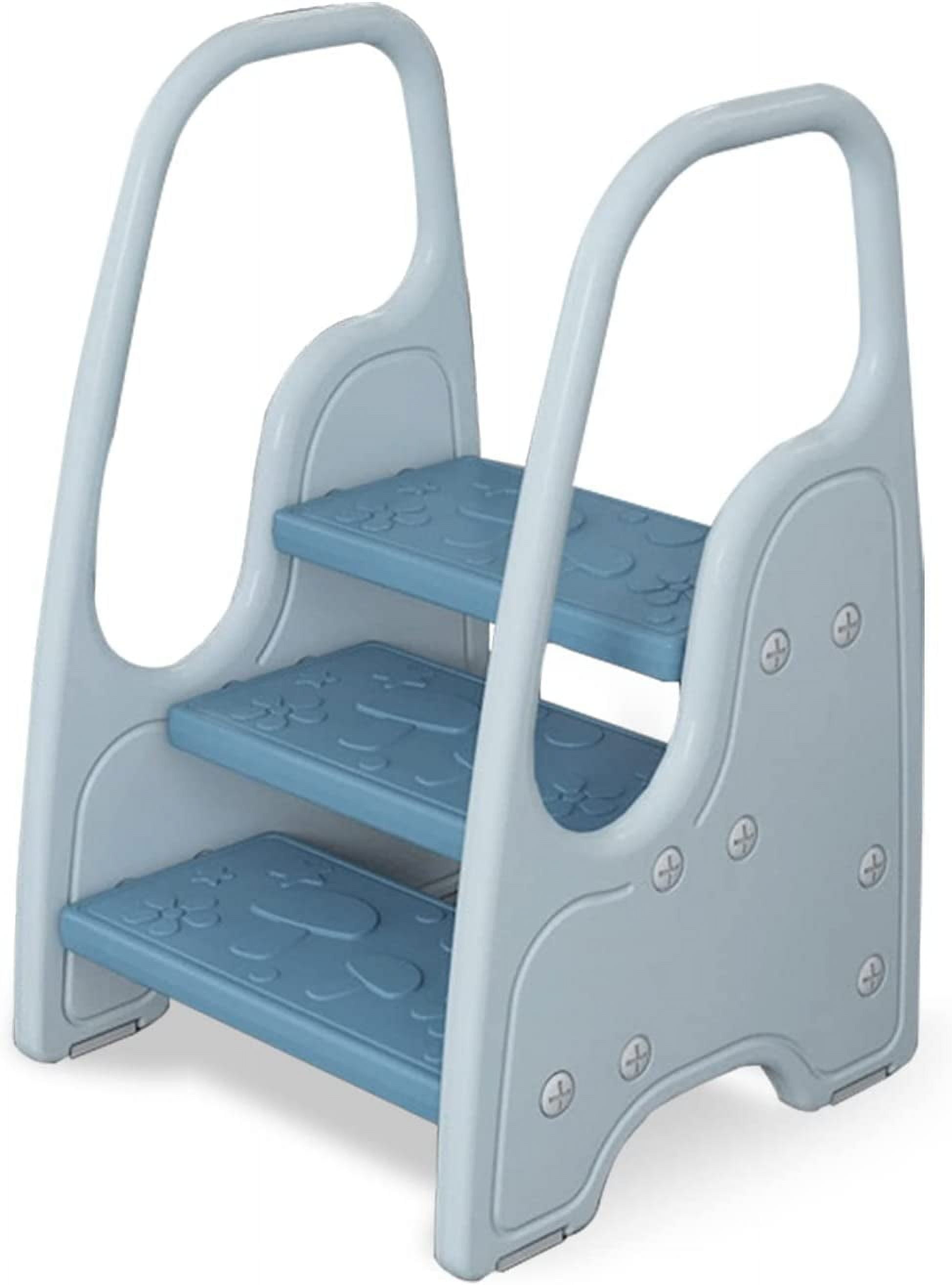 3 Step Stool for Toddler,Kids Three Step Stool for Bathroom Sink or ...