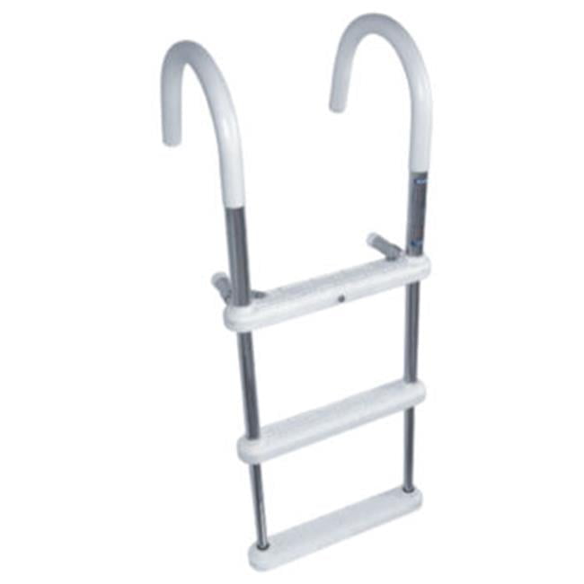 3 Step Telescoping Gunwale Hook Boat Ladder - Walmart.com