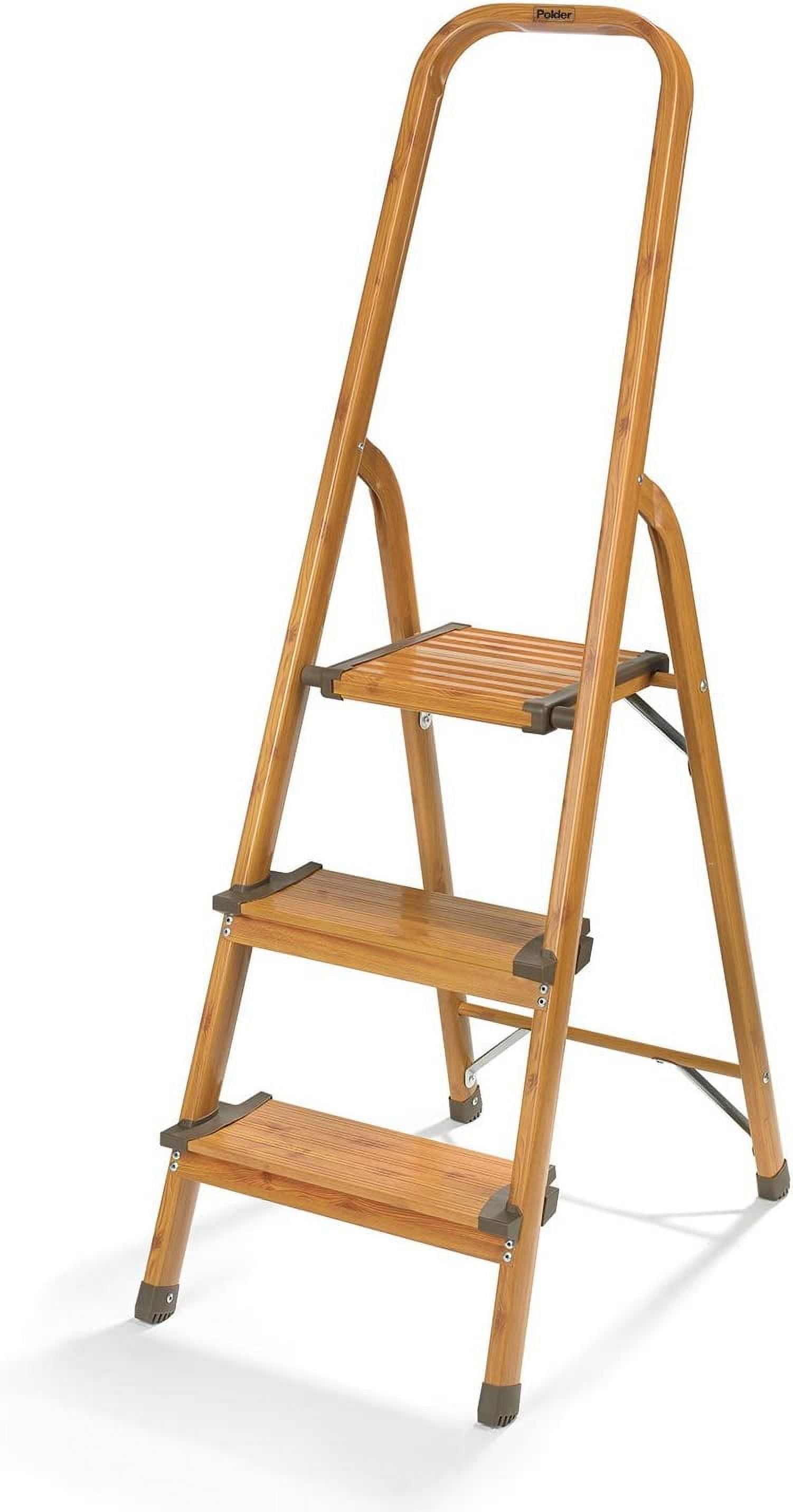 3-Step Ultralight Ladder, Woodgrain - Walmart.com