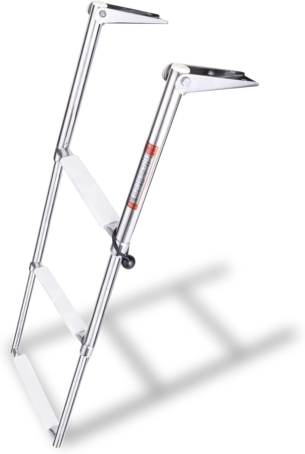 3 Steps Stainless Steel Drop Down Telescopic and Folding Boat Ladder ...