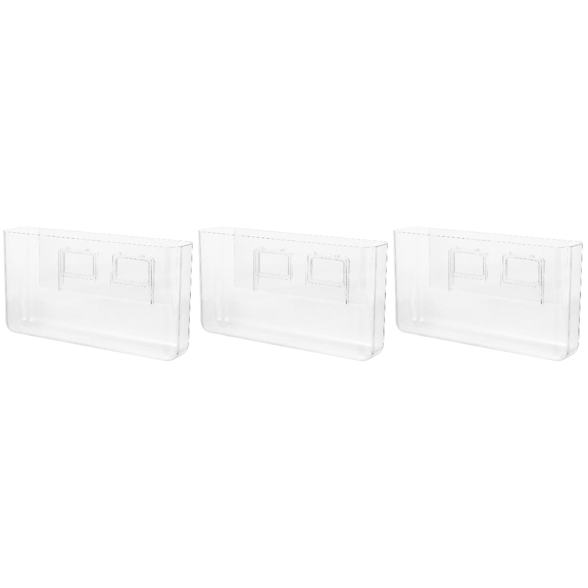 3 Storage Box Control Basket Shelving Transparent - Walmart.com