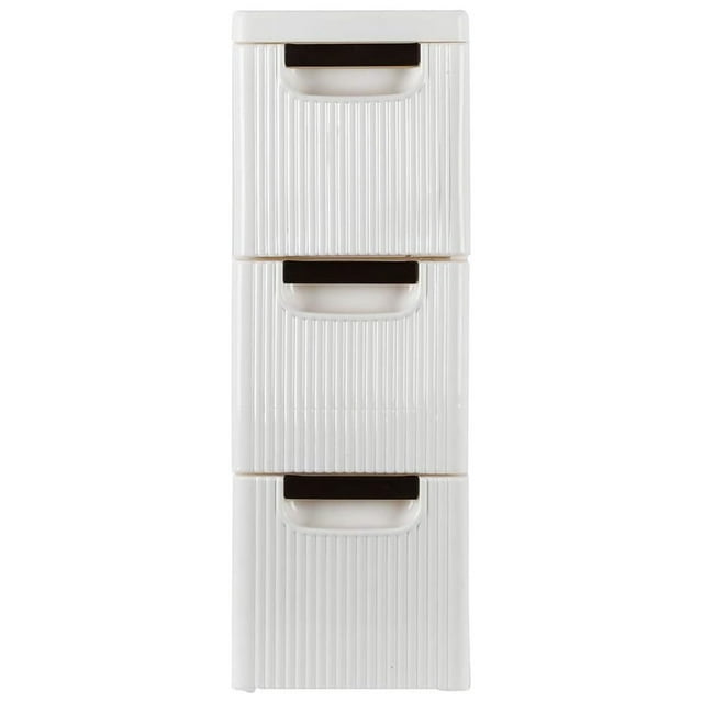 3 Storage Drawer Rolling Cart Organizer and Storage,Plastic Unit on ...