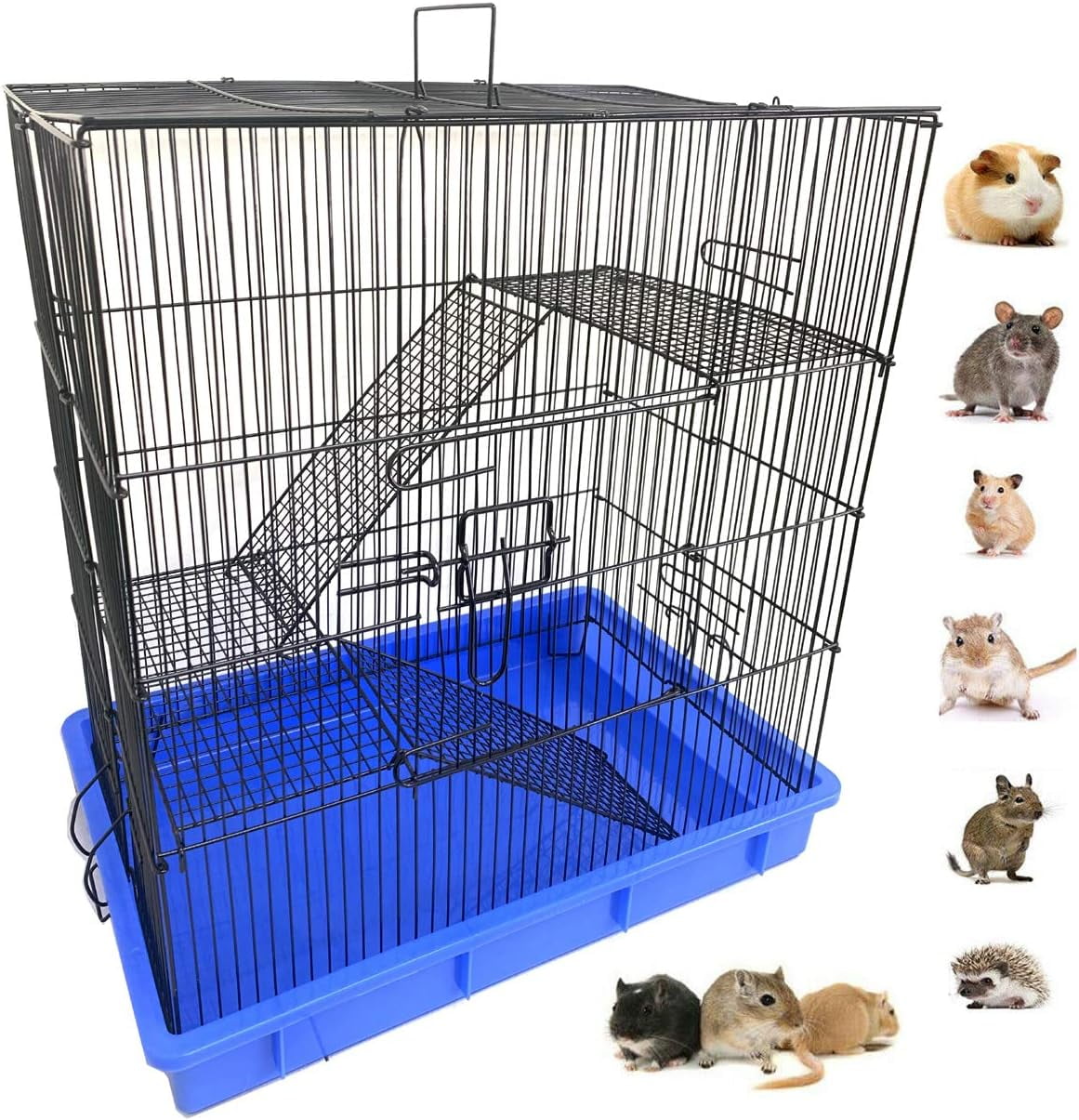 3-Story Foldable Hamster Rat Mice Mouse Guinea Pig Degu Animal Home ...