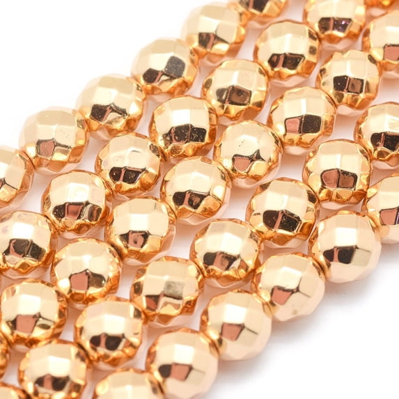 3 Strand Electroplate Non-magnetic Hematite Beads Strands Grade AAA ...