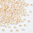 3 Strands Handmade Millefiori Glass Bead Strands Flower Orange 3.7~5 ...