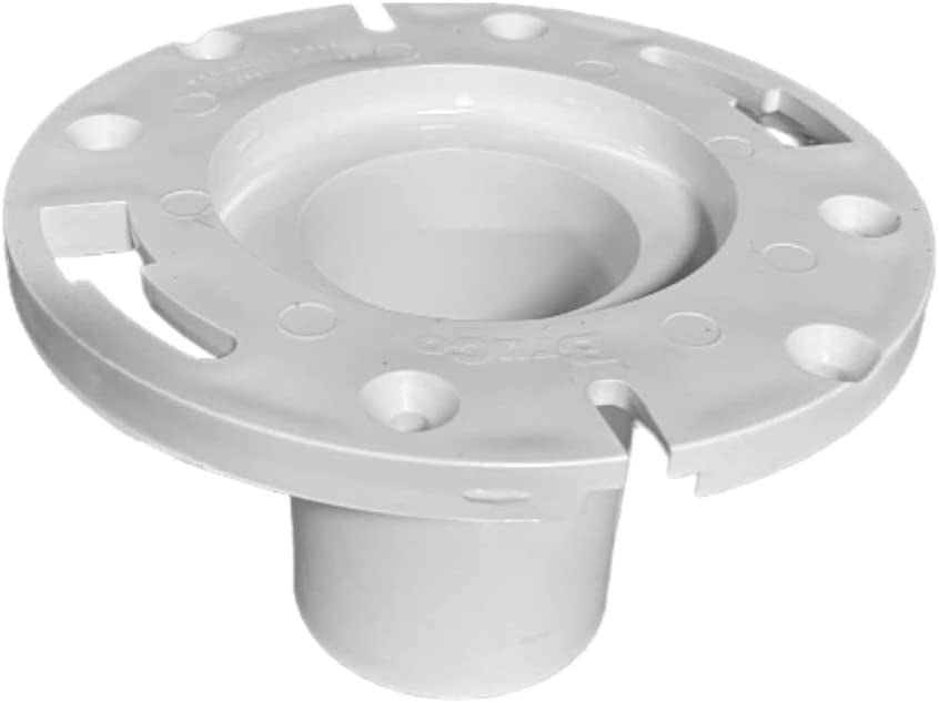3" Street Adjustable Closet Flange PVC - White (IF333P) - Walmart.com