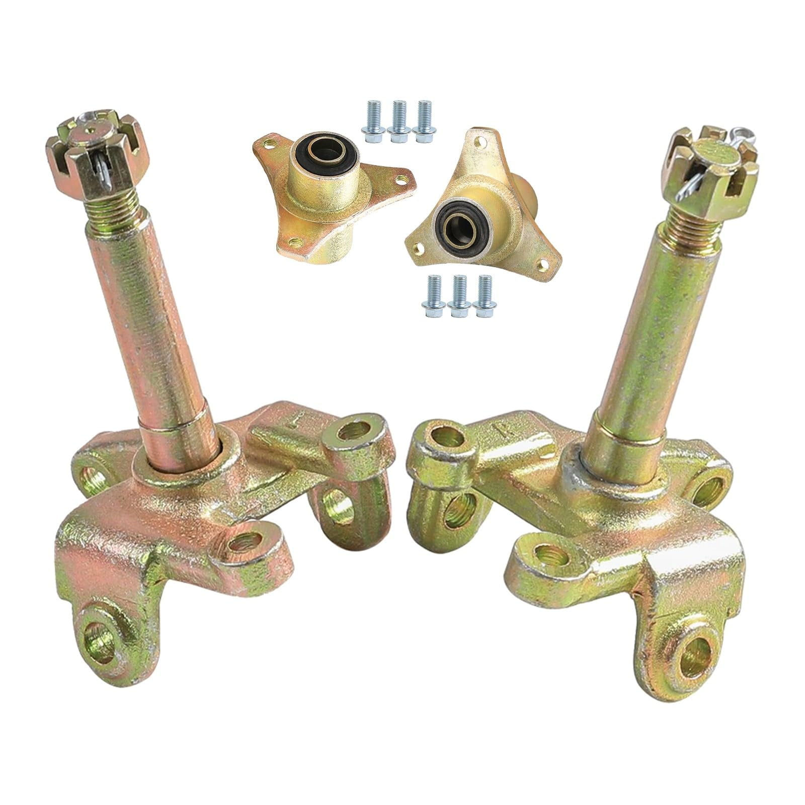 3 Stud Front Wheel Hub Bearing + 17mm Disc Brake Steering Spindle ...