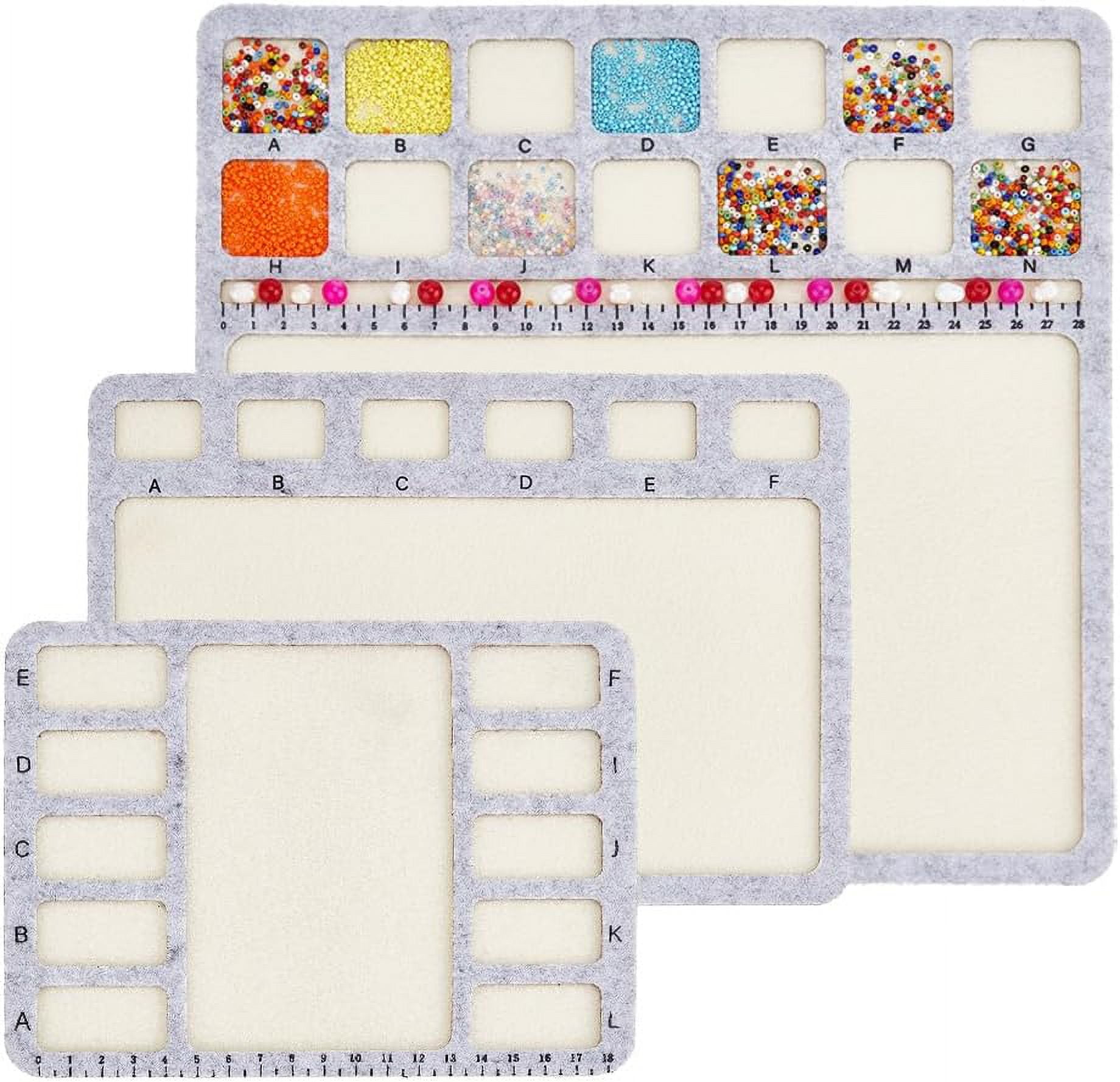 3 Style Felt Beading Mat Felt Design Bead Boards with Centimeter ...