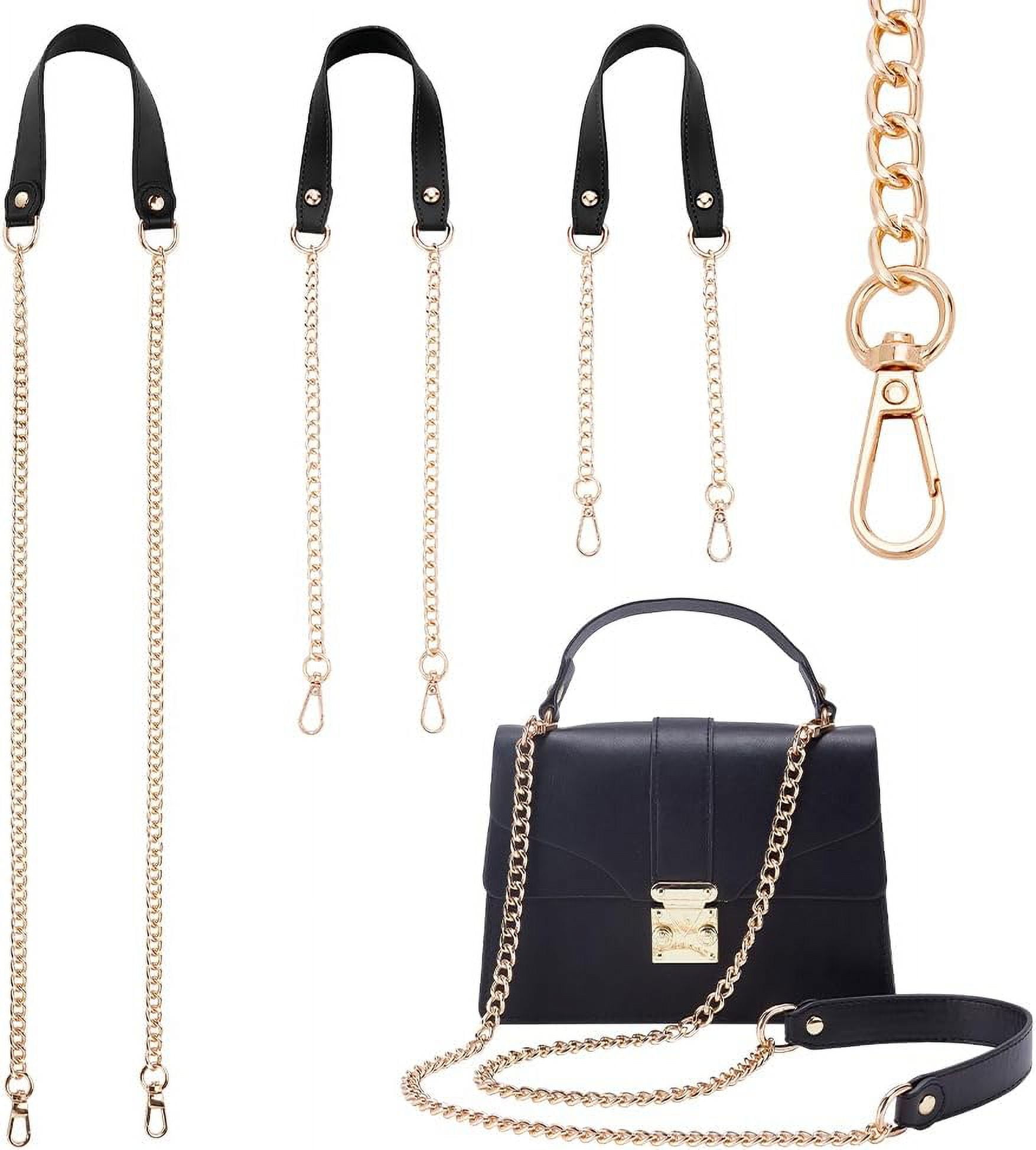 3 Style PU Leather Curb Chain Bag Straps PU Leather Long Crossbody Bag ...
