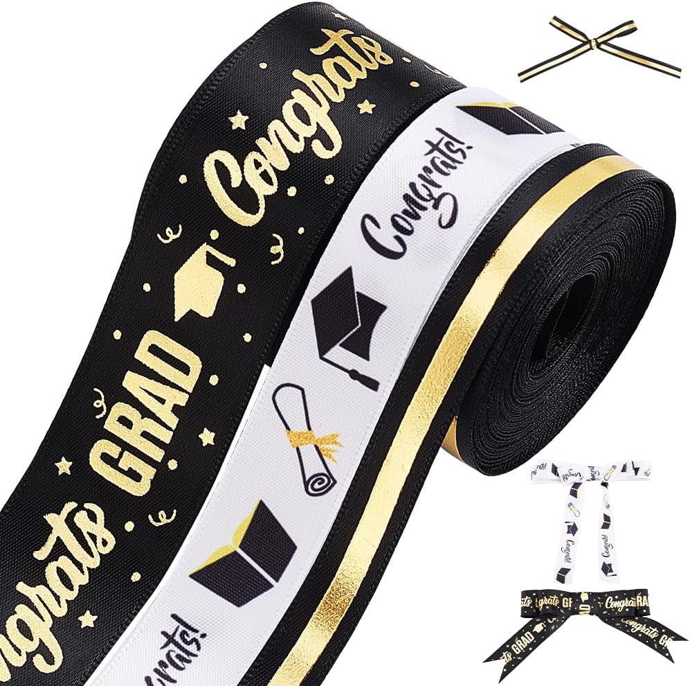 3 Styles Graduation Ribbons Grosgrain Ribbons Class of 2024 Ribbon Leis ...