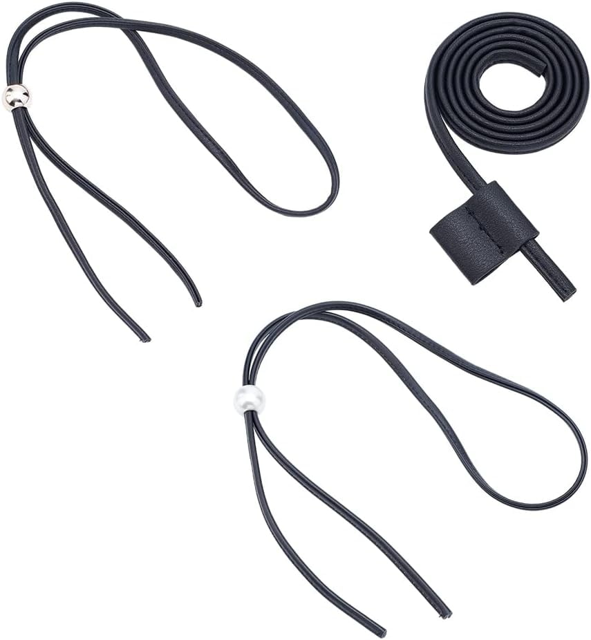 3 Styles Leather Bucket Bag Drawstring PU Leather Purse Pull String ...