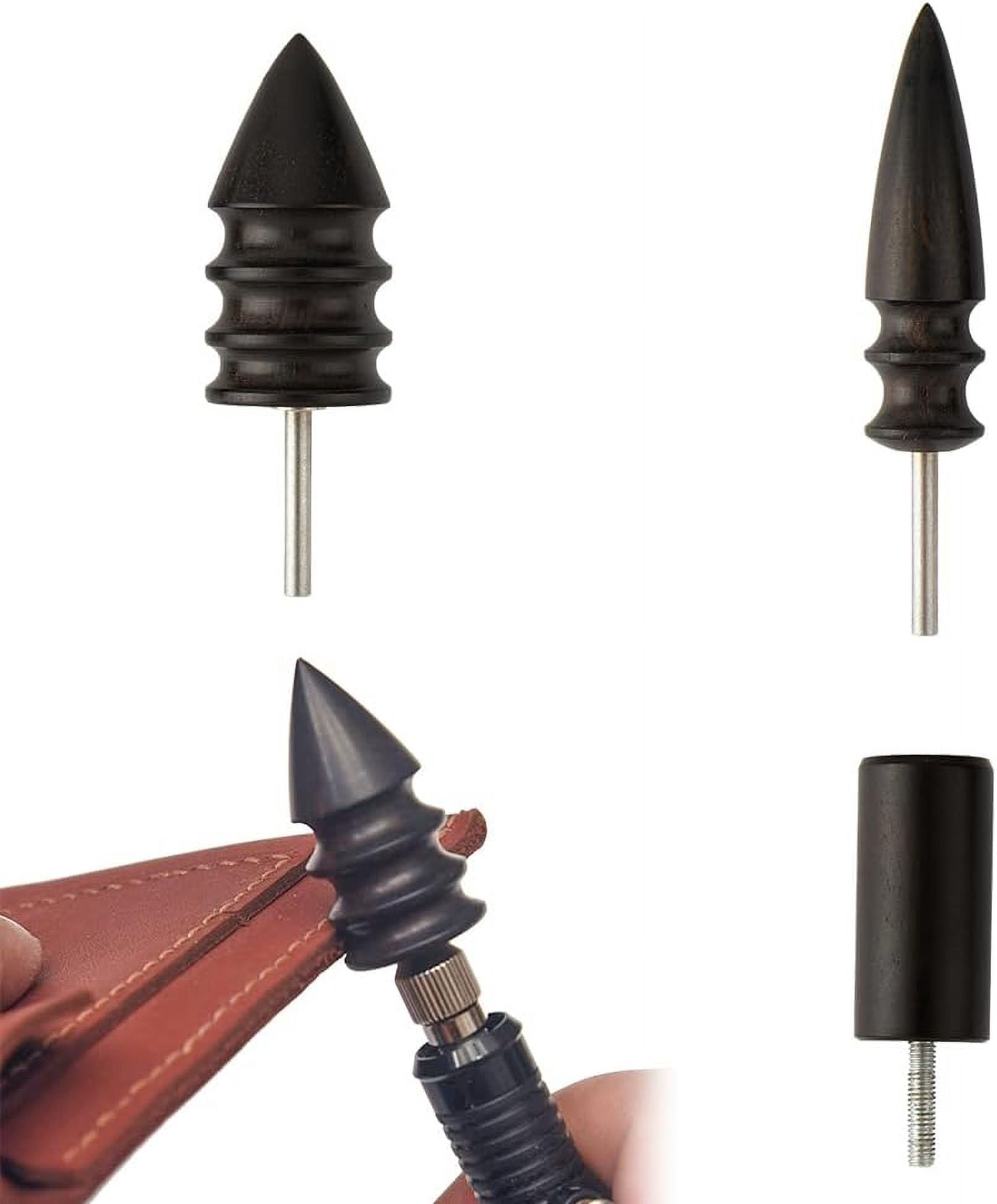 3 Styles Leather Burnisher Bits Sandalwood Leather Burnisher Polished ...