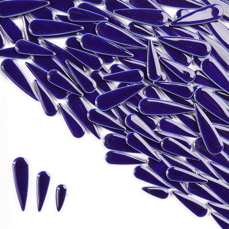 3 Styles Teardrop Shape Porcelain Mosaic Tiles for DIY Mosaic Art ...