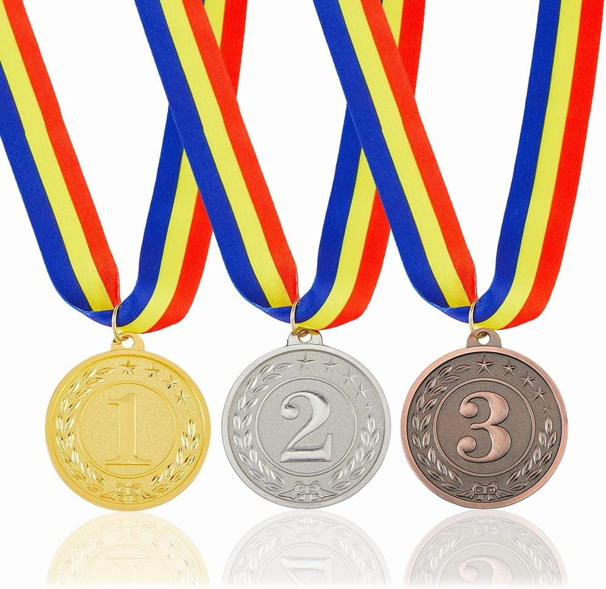 3 Styles Winner Award Medals Alloy Medals with Ribbon 1st 2nd 3rd Place ...