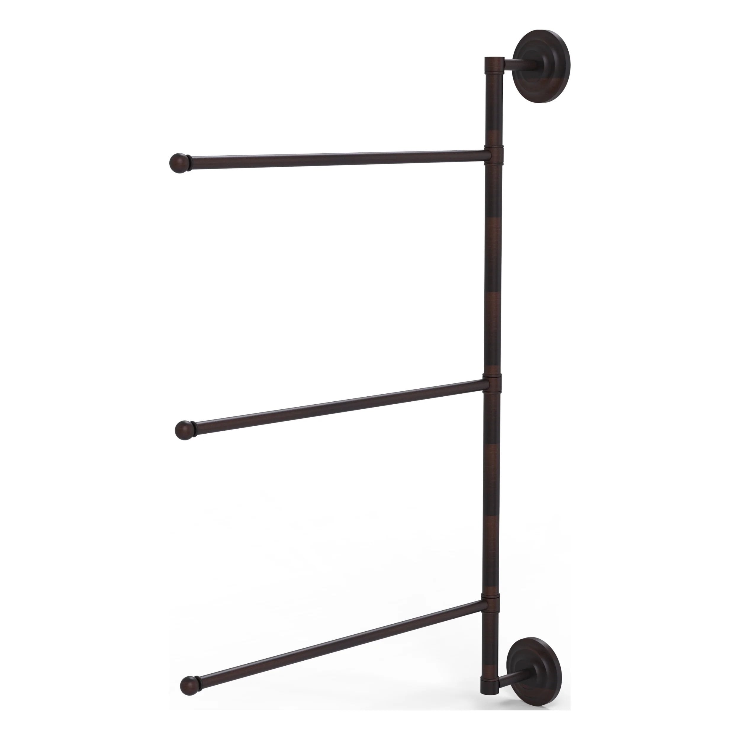 3 Swing Arm Vertical 28 Inch Towel Bar - Venetian Bronze - Walmart.com