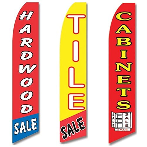 3 Swooper Flags Home Furniture Open Hardwood Tile & Cabinets SALE ...