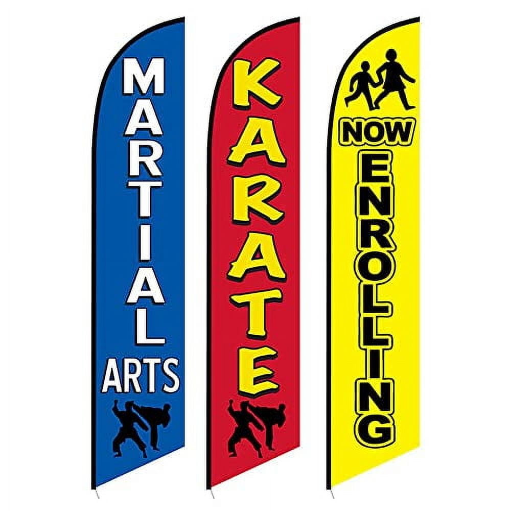 3 Swooper Flags Sumer Acitivities Martial Arts & Karate Lesson Now ...