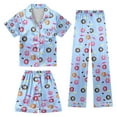 3 T Pajamas for Toddlers Girls Button-Down Pjs Short Sleeve Top Shorts ...