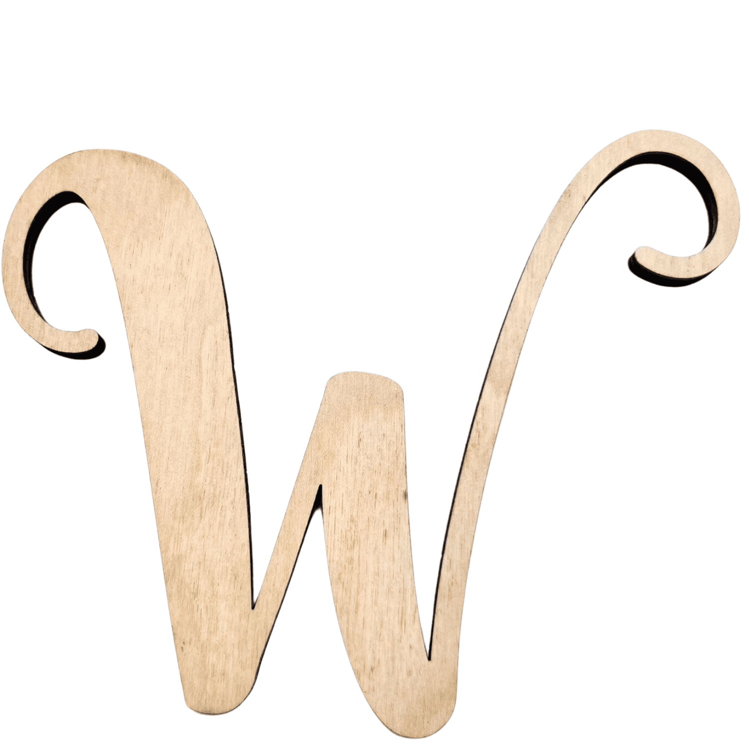 3" Tall BIRCH Wood Letter W | 1/4" Thick | Wood Craft Letters ...