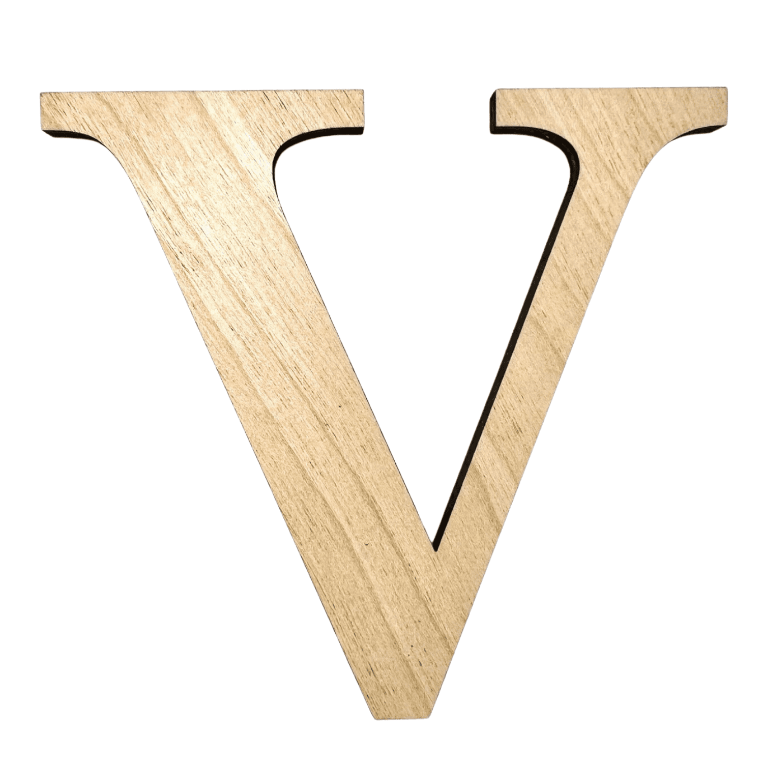 3" Tall Birch Letter V | 1/4" Thick Birch Plywood| Krafty Supply ...
