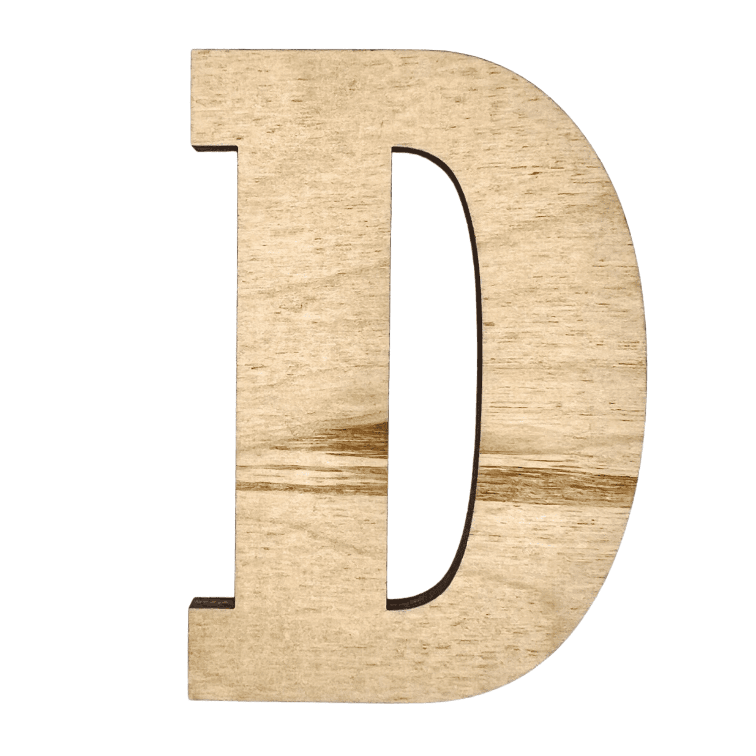 3" Tall Birch Plywood Letter D | 1/4" Thick | Krafty Supply Letters ...