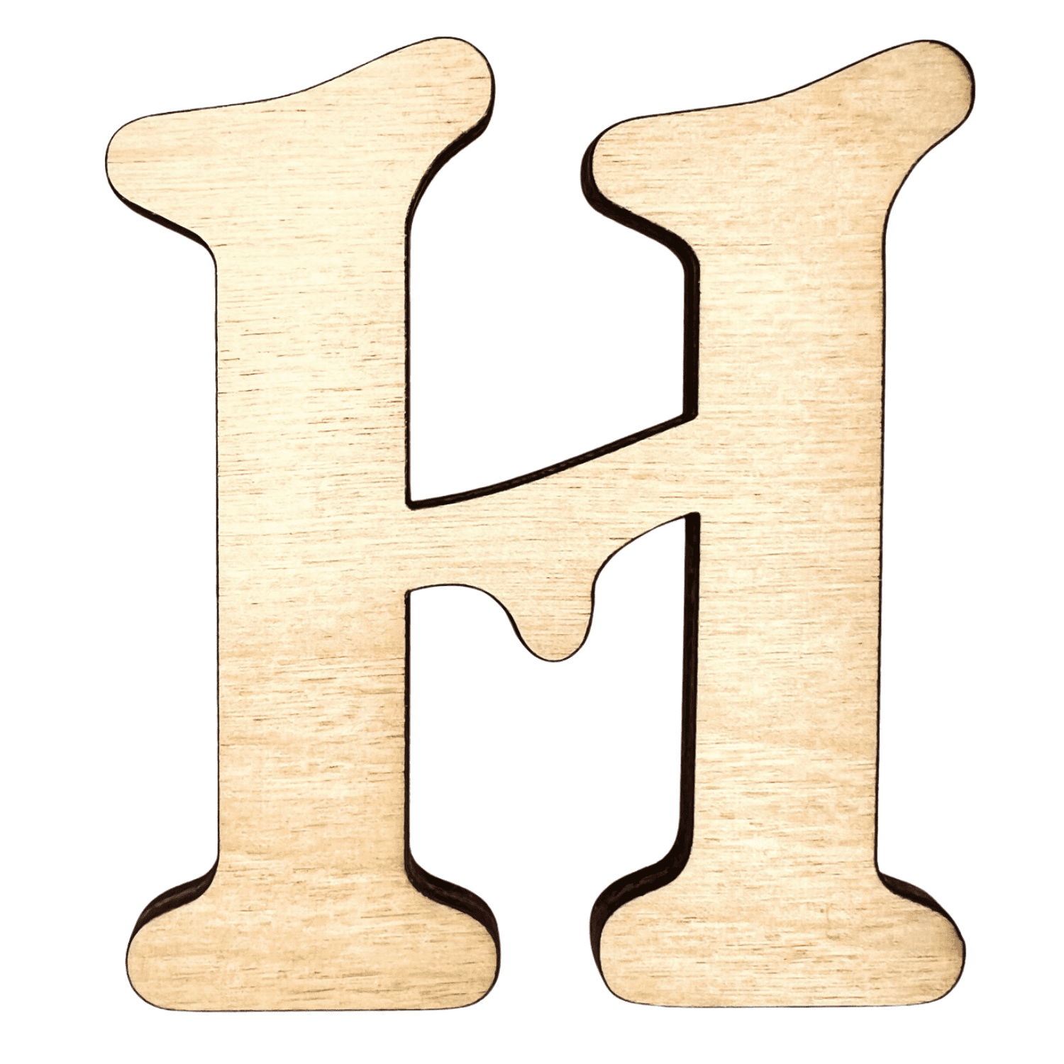 3" Tall Birch Plywood Letter H | 1/4" Thick | Krafty Supply Letters ...