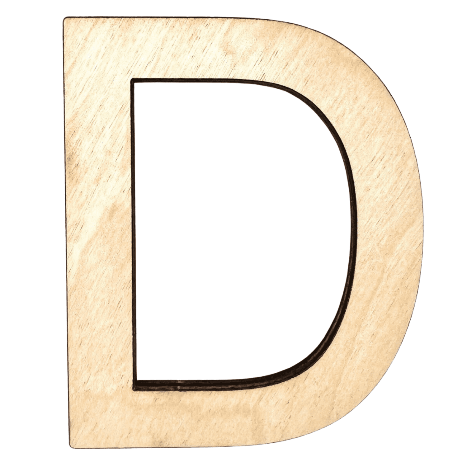 3" Tall MDF Letter D | 1/4" Thick Birch | Krafty Supply Letters | Arial ...