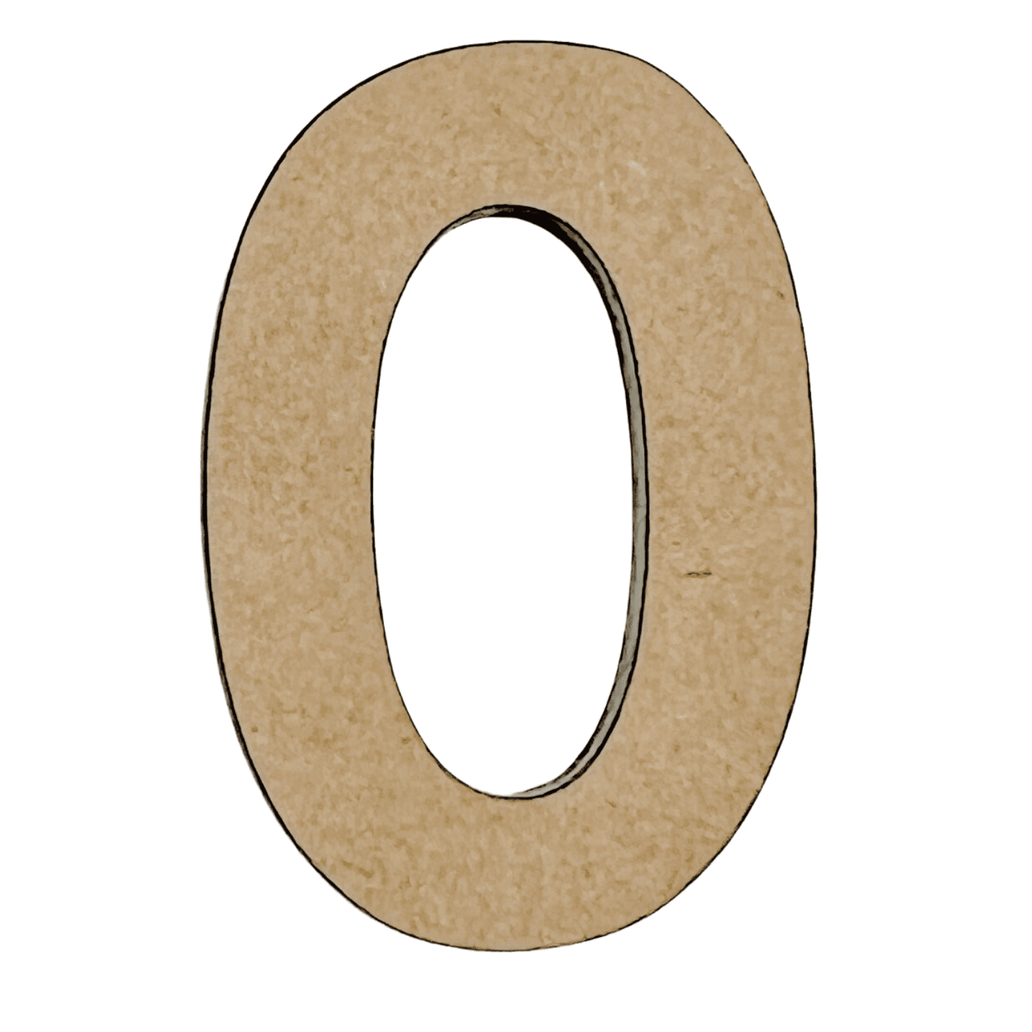 3" Tall MDF Wood Number 0 | 1/4" Thick | Wood Craft Letters | American ...