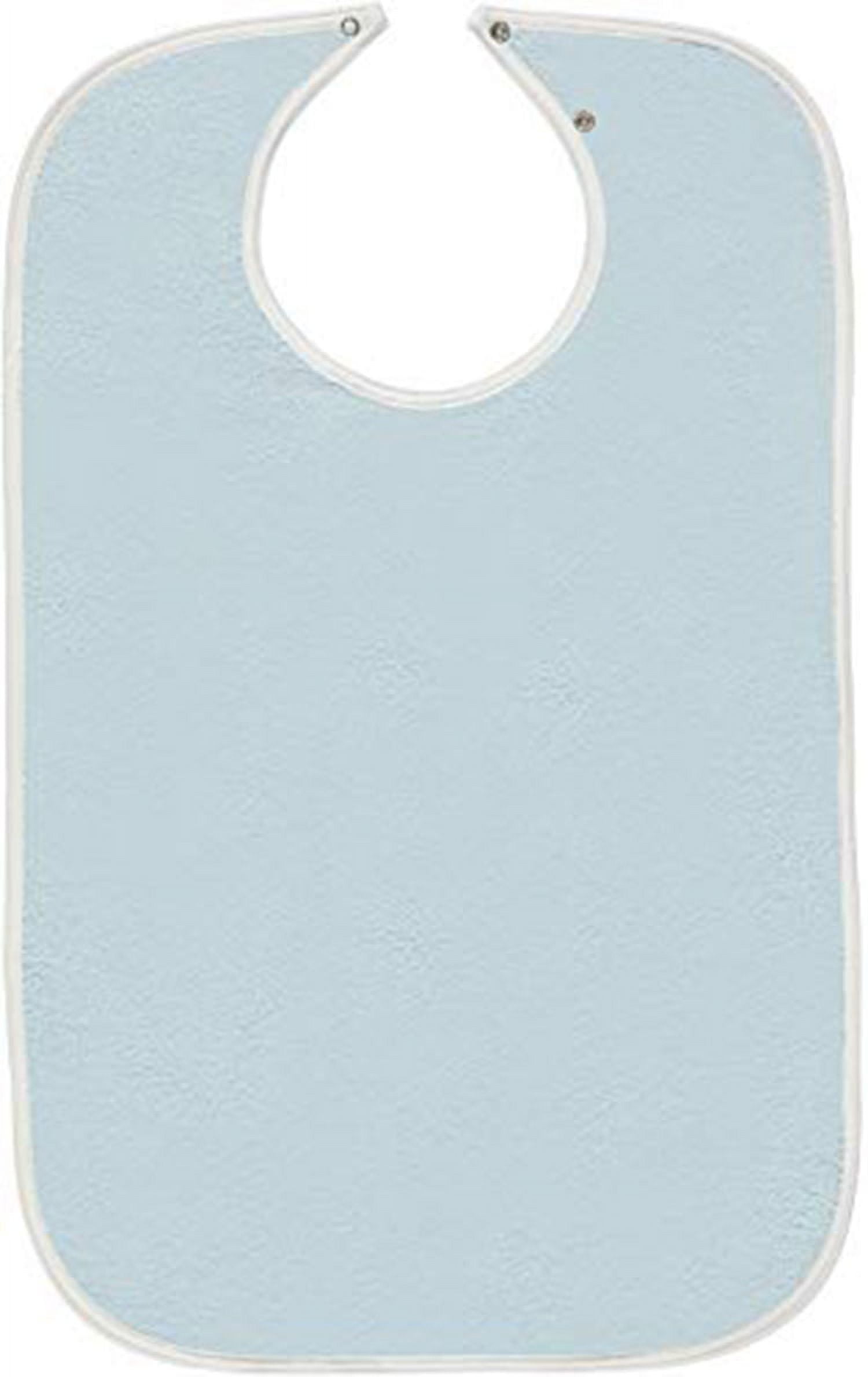 3 Terry Adult Bibs with Vinyl Barrier (Light Blue) Size 18x30 - Walmart.com