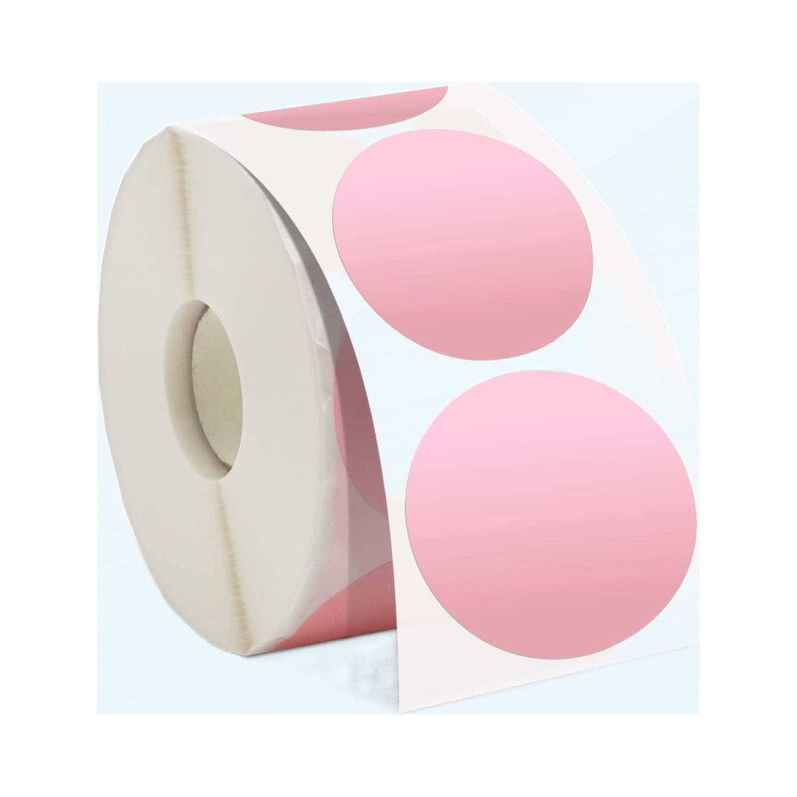 3" Thermal Label Sticker, Yellow Self-Adhesive Round Custom Thermal ...