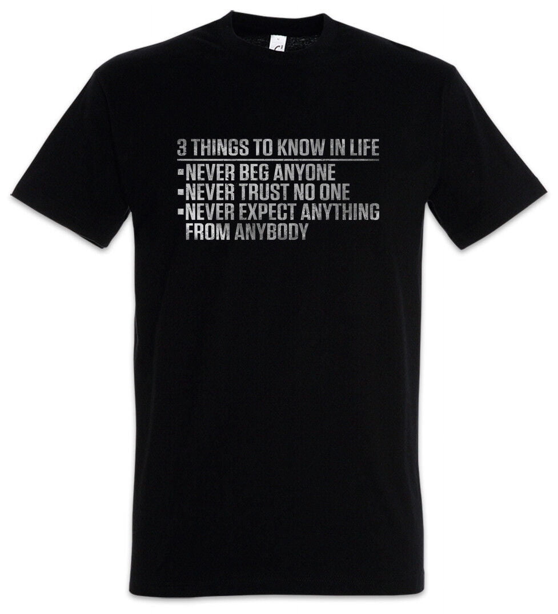3 Things To Know In Life T-Shirt Scarface Tony Movie Quote Fun Montana - Walmart.com