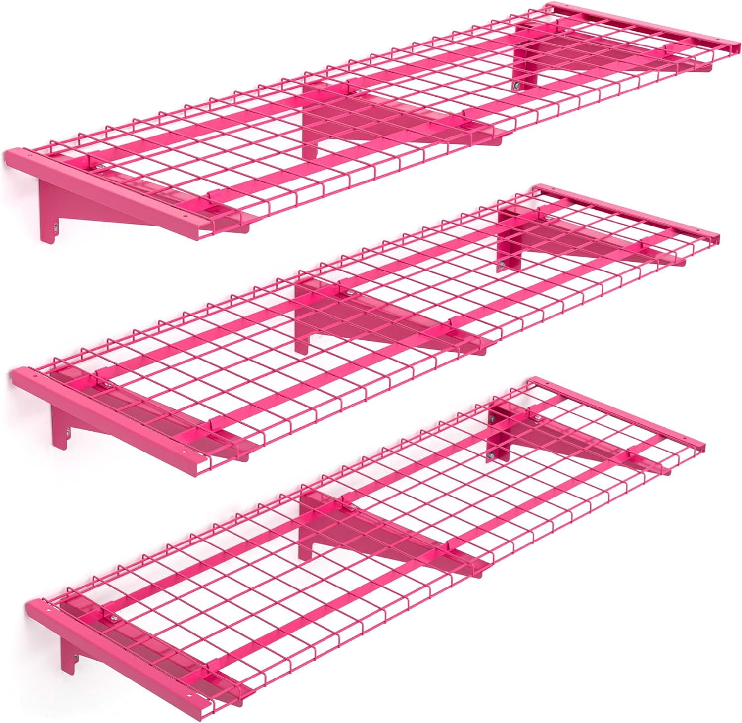 3 Tier 1.3x4ft Garage Shelving Wall Mounted,Loads 900 lbs Heavy Duty ...
